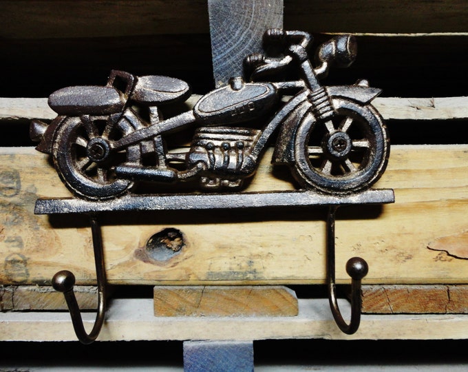 Motorcycle Coat Rack Key Rack Robe Hook in Cast Iron - Etsy