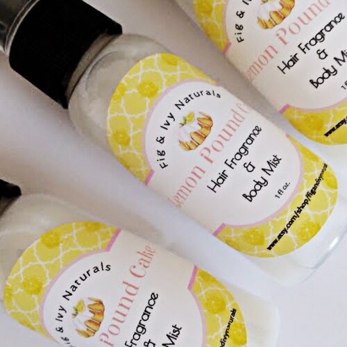 Lemon Pound Cake Hair Perfume Body Mist & Hair Fragrance - Etsy