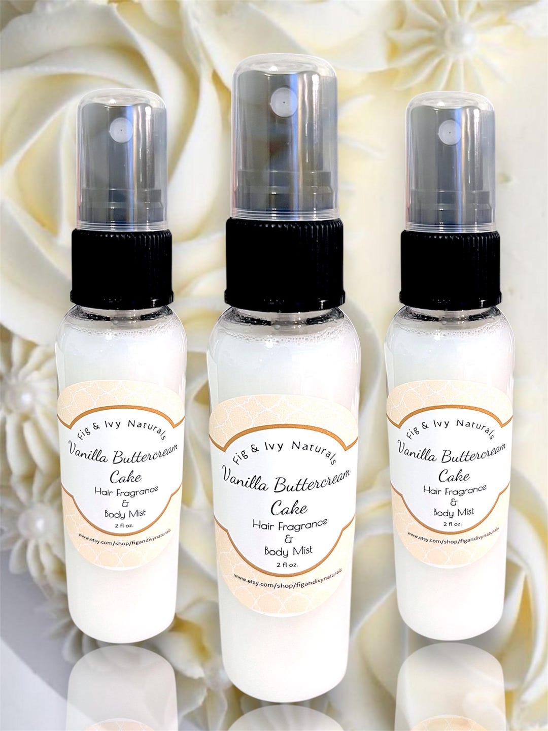 Vanilla Buttercream Cake Perfume , Body Mist and Hair Perfume , Vanilla ...