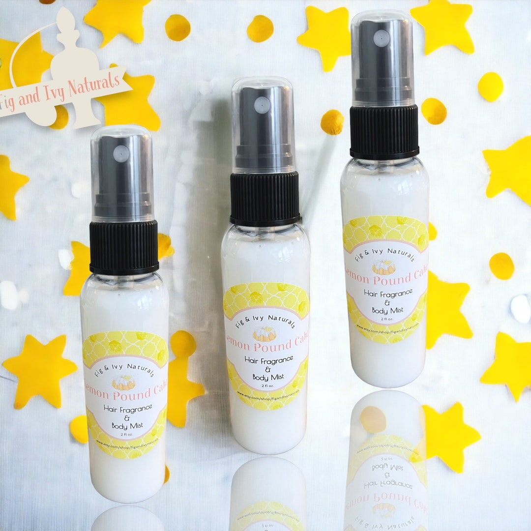 Lemon Pound Cake Hair Perfume - Body Mist & Hair Fragrance - Lemon Cake ...