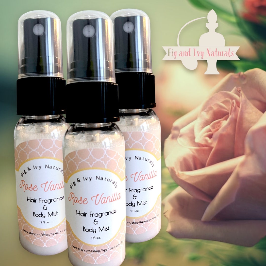 Rose Vanilla Body Spray and Hair Perfume Body Mist and Hair Fragrance ...