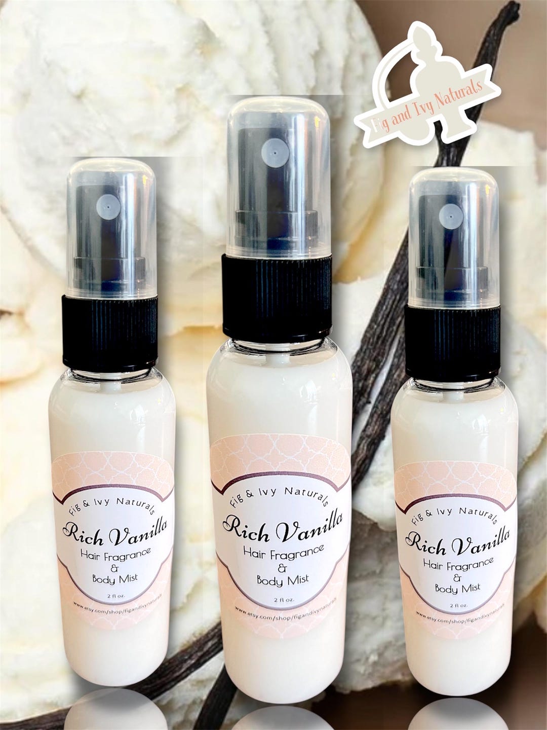 Vanilla Hair Perfume and Body Mist , Rich Vanilla Perfume , Sweet Vanilla Bean Fragrance - Etsy