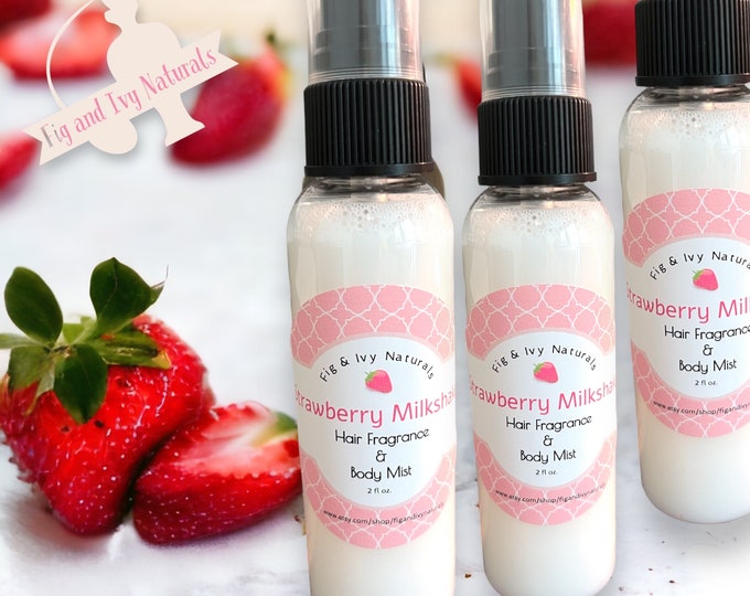 Strawberry Milkshake Body Mist, Body Splash, Body Spray, Fragrance Mist ...