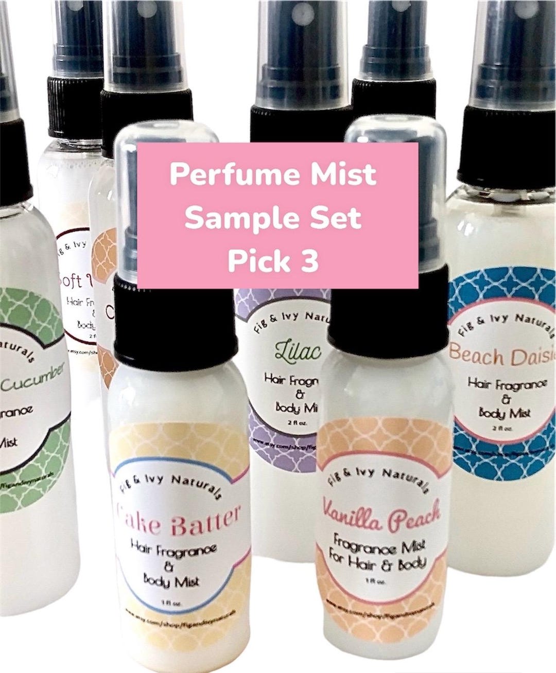 Perfume Mist Sample Pick 3 - Body Mist & Hair Perfume - Choose Your ...
