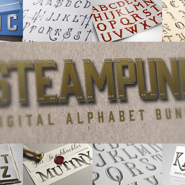 Steampunk Letters - Etsy