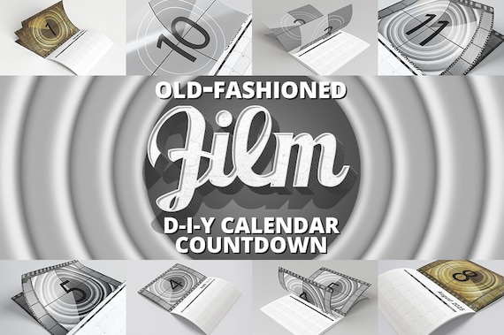 The Old-fashioned Film Reel Countdown Calendar DIY | Etsy