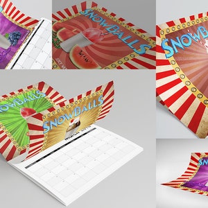 The New Orleans Snowball Calendar DIY (do-it-yourself) Digital Artwork ...