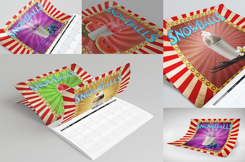The New Orleans Snowball Calendar DIY do-it-yourself Digital Artwork ...