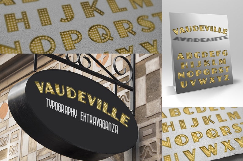 The Marquee Bundle Digital Typography Handcrafted Lettering & Symbols ...