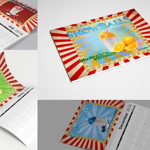 The New Orleans Snowball Calendar DIY (do-it-yourself) Digital Artwork ...