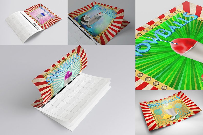 The New Orleans Snowball Calendar DIY do-it-yourself Digital Artwork ...