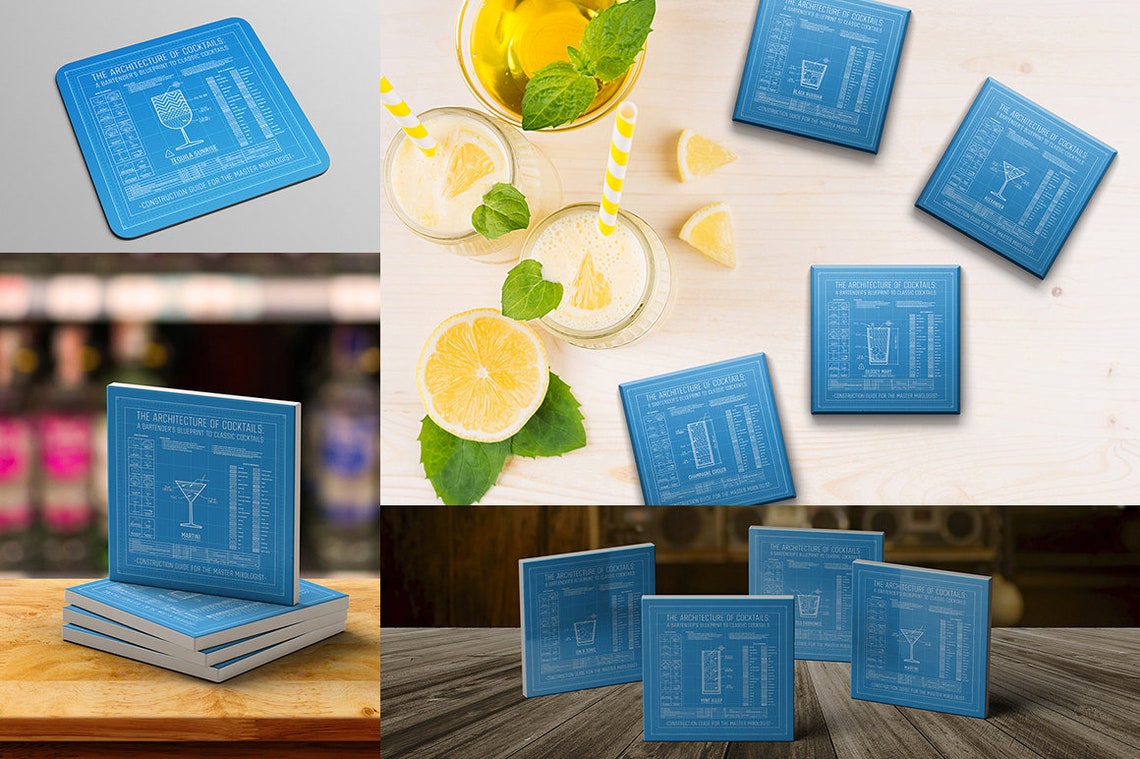 Bartender's Blueprint to the Classic Cocktail Infographic - Etsy