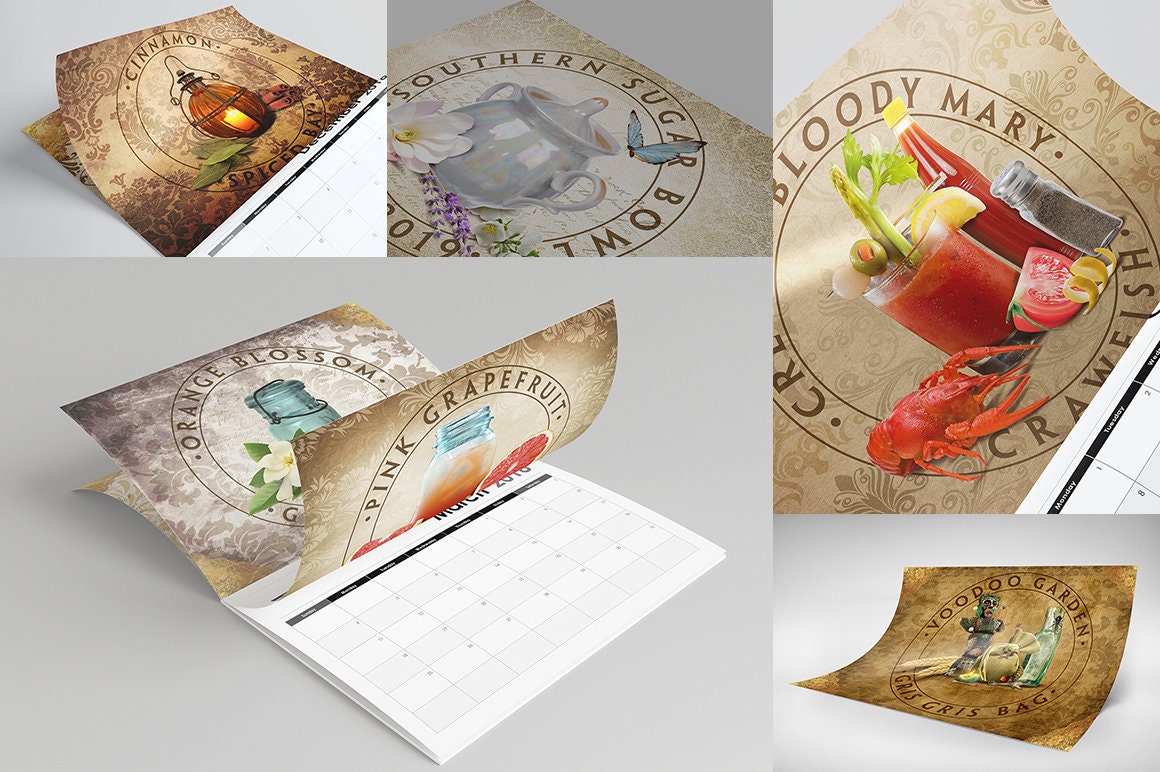 The Southern Emporium Calendar DIY (do-it-yourself) Digital Artwork ...