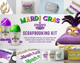 Mardi Gras Carnival Ultimate New Orleans Scrapbook Kit - Etsy