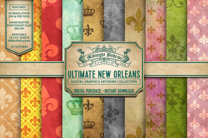 The Ultimate New Orleans Handcrafted Digital Artwork Collection ...