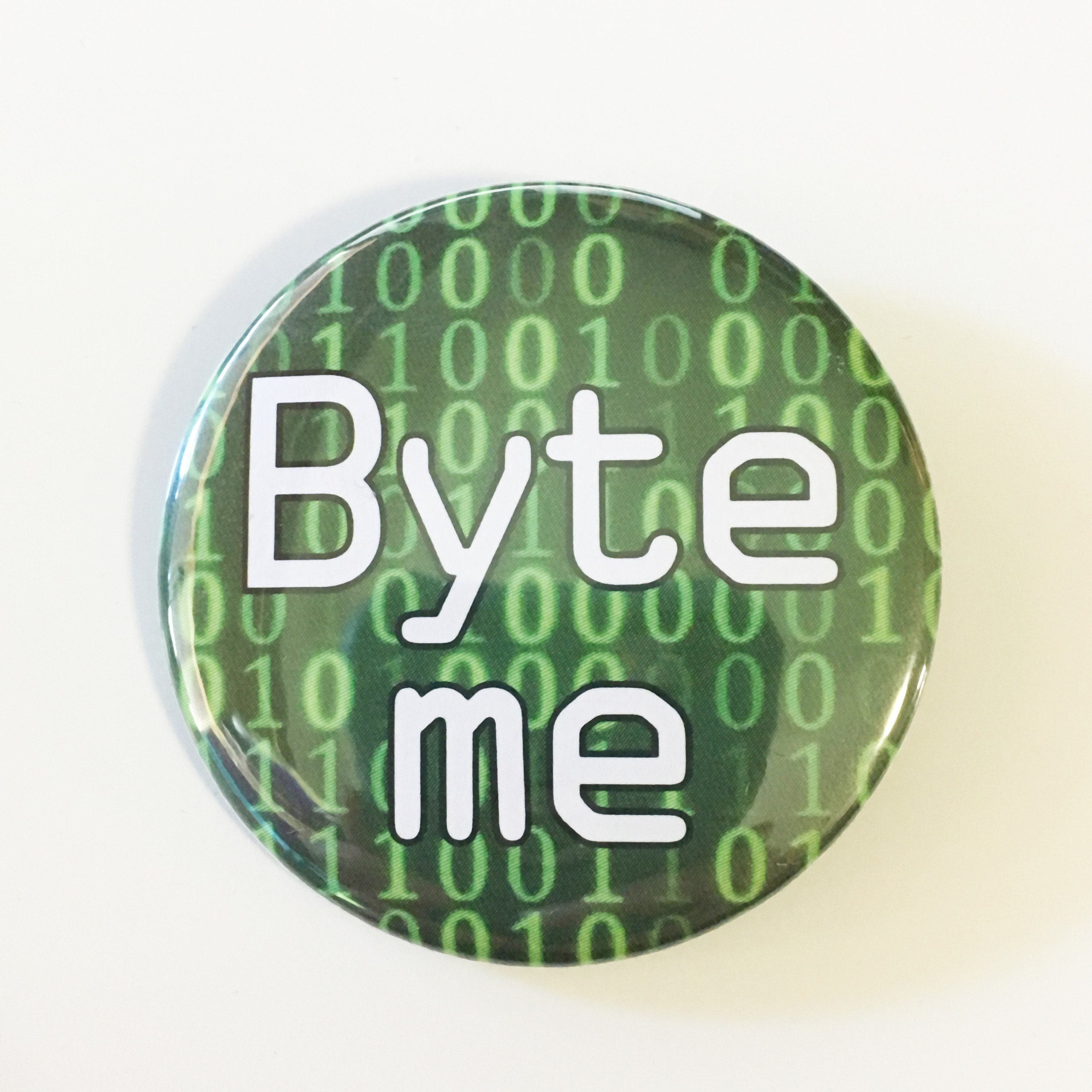 BYTE ME badge pin | Etsy