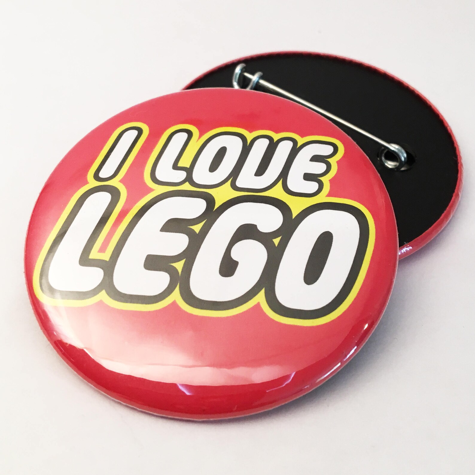 I Love Lego Badge - Etsy
