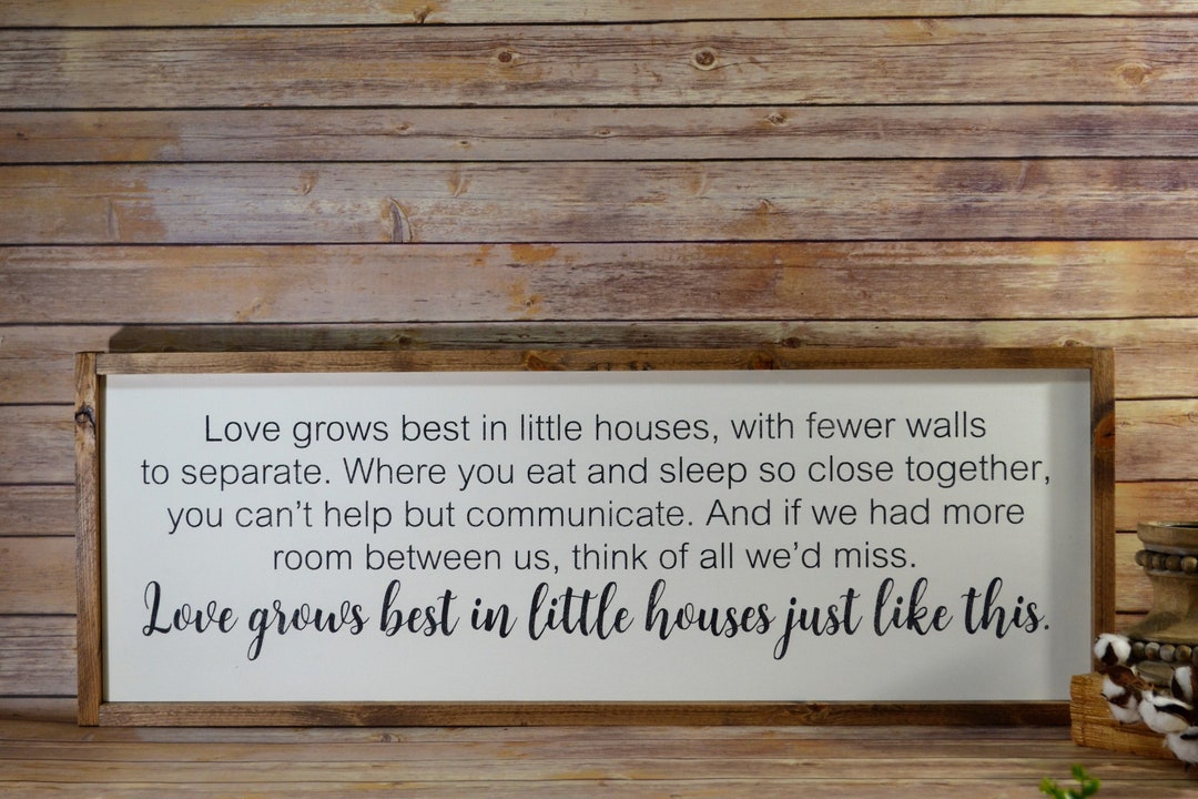 Love Grows Best... Farmhouse Style Sign.. - Etsy