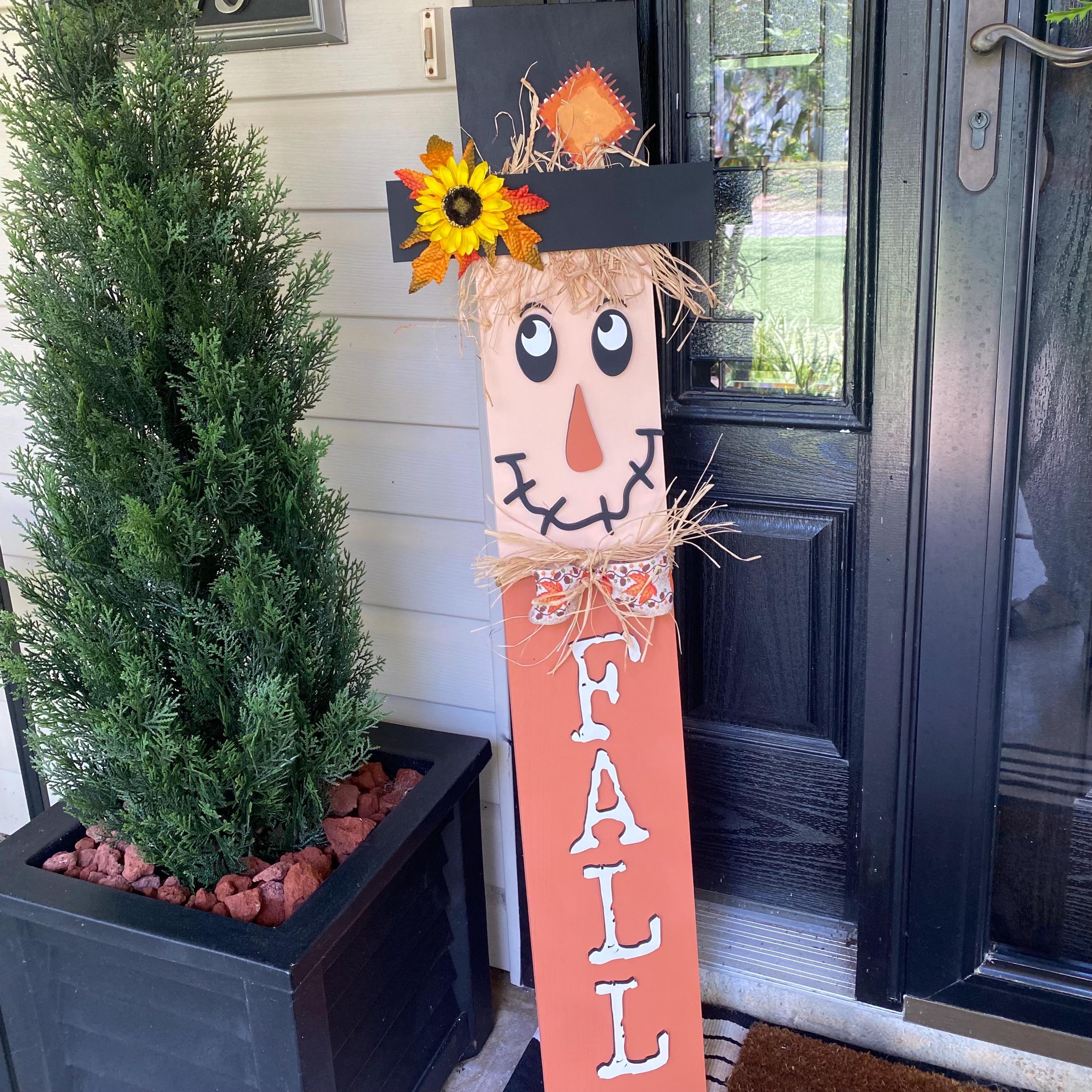Harvest Scarecrow Porch Leaner Fall Porch Decor - Etsy