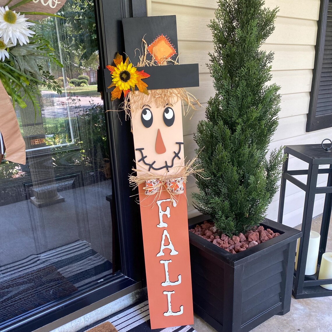 Harvest Scarecrow Porch Leaner Fall Porch Decor - Etsy