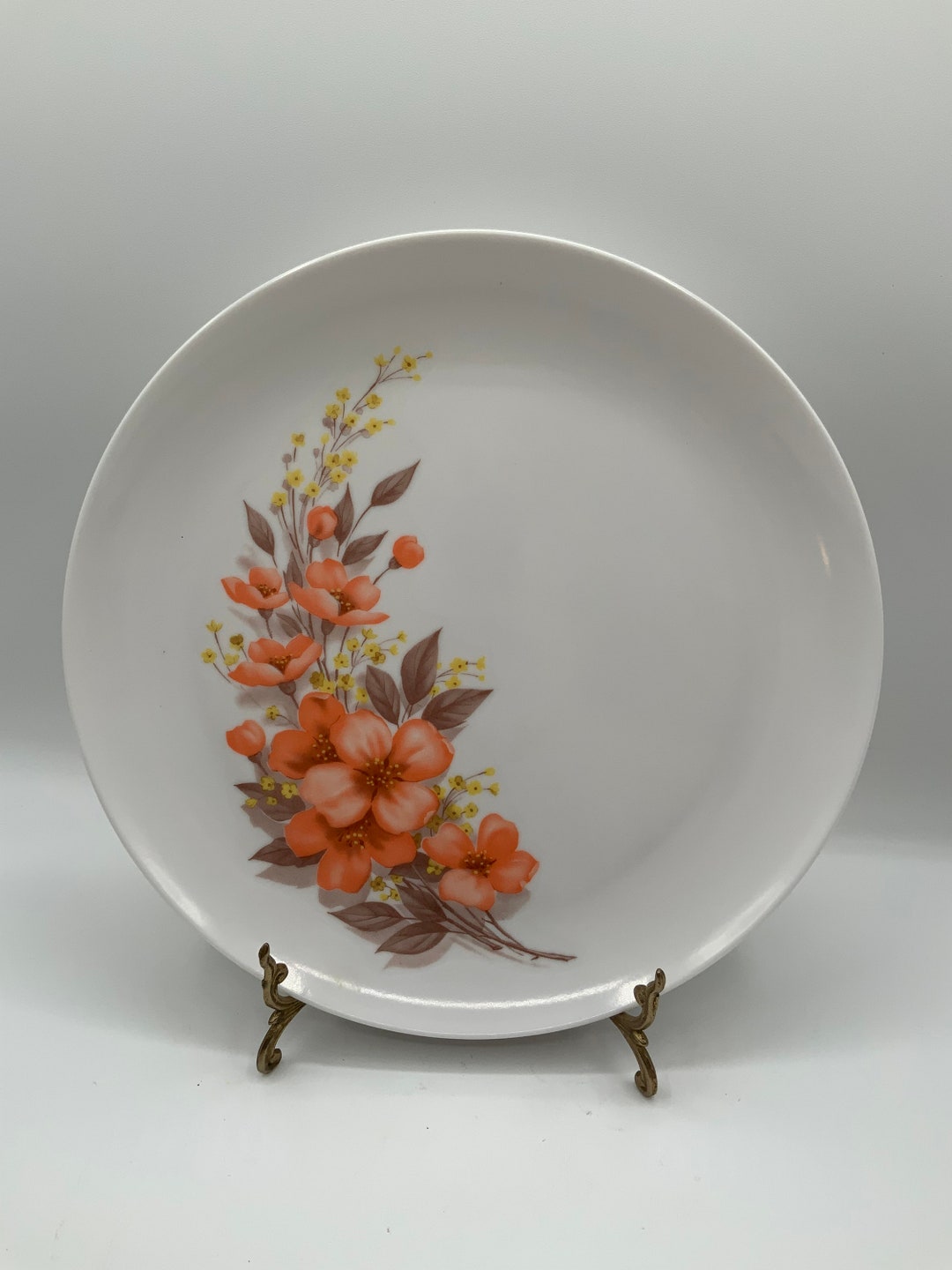 6 Marcrest Melmac Dogwood Plates Melamine Peach Colored Dogwood Flower ...