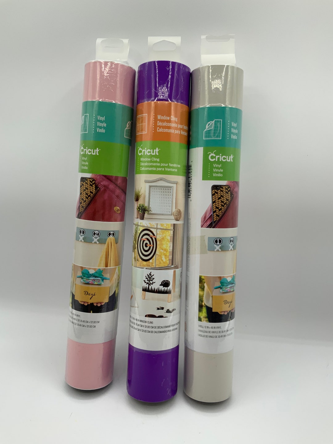 Cricut Vinyl Window Cling Three New Rolls of Craft Vinyl Cutting ...