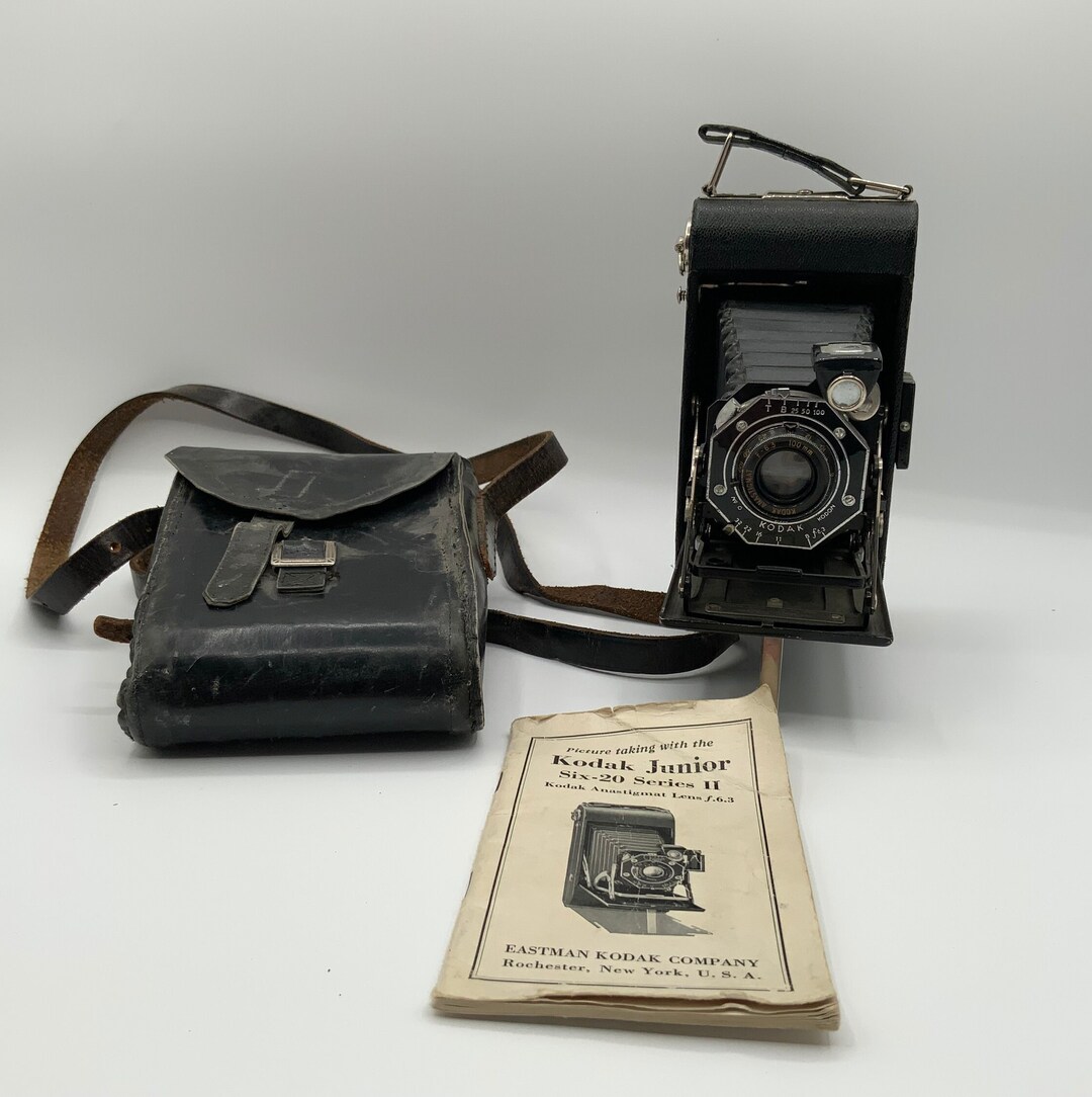 Vintage Kodak Junior Camera With Case - Etsy