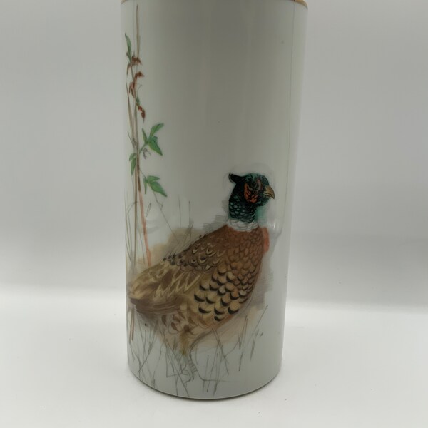 Pheasant Vase - Etsy