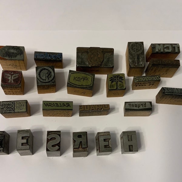 Letterpress Blocks - Etsy