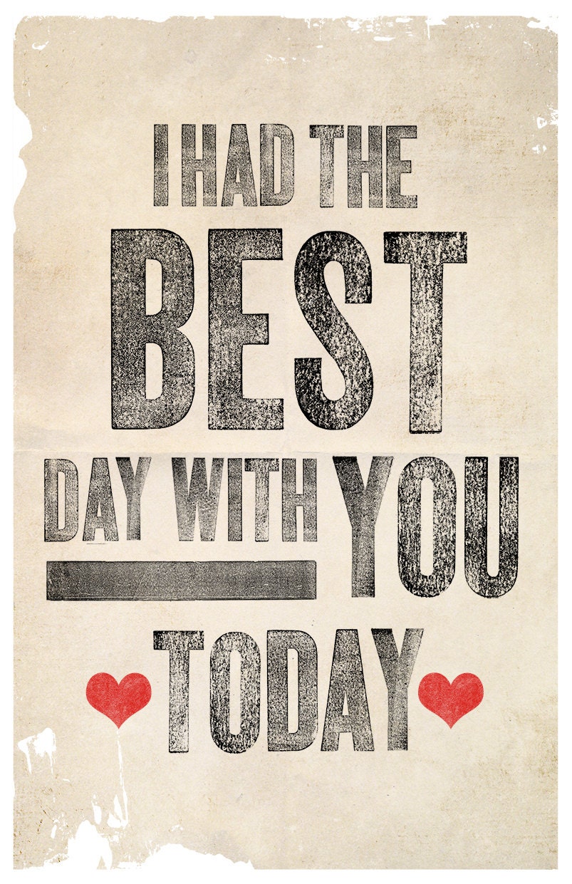 I Had the Best Day With You Instant Download Print, 11x17 Print ...