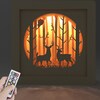 Shadow Box -shadow Box Art -shadow Box Light - Wooden Night Light ...