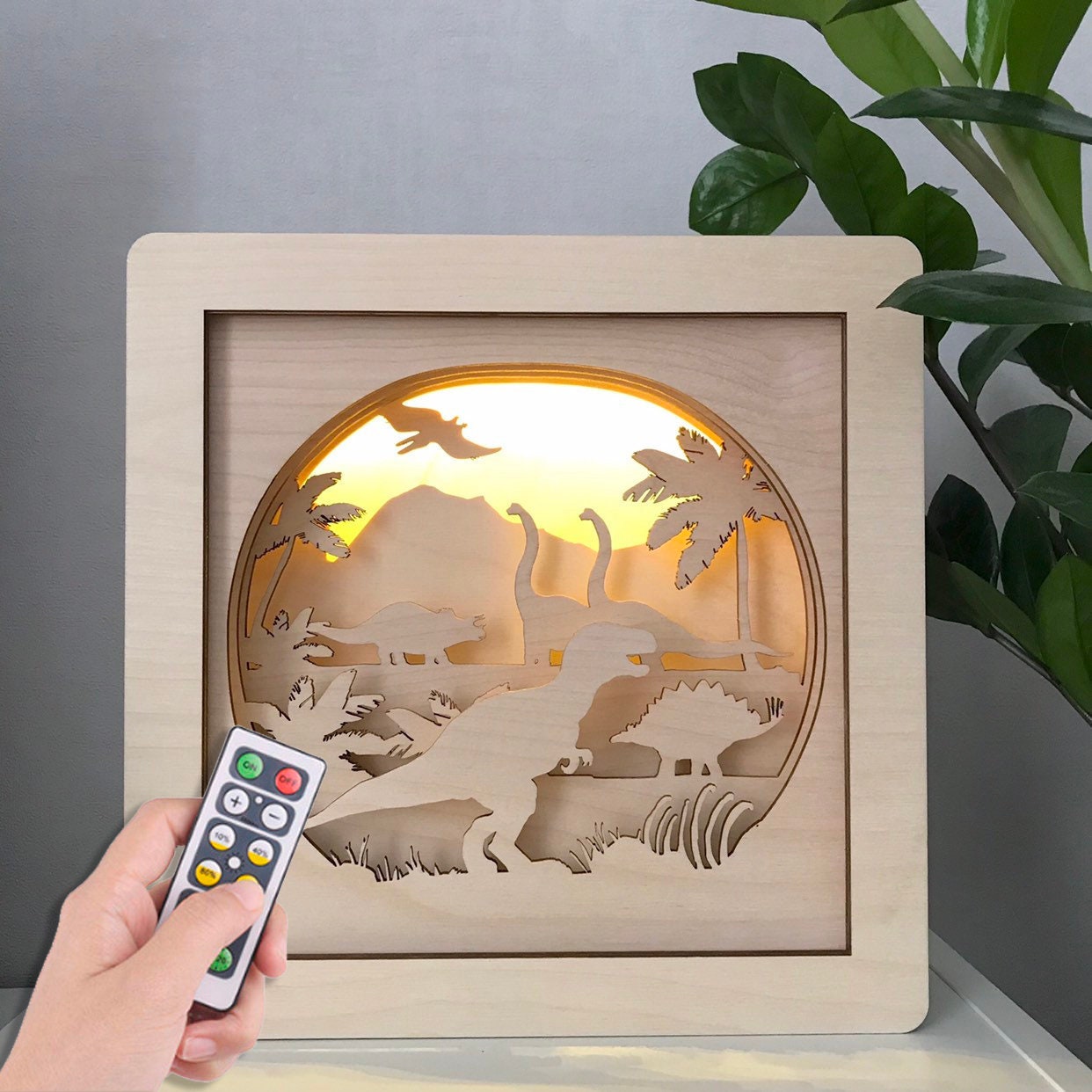 Dinosaur Lamp - Dinosaur Gift - Dinosaur Decor - Dinosaur Birthday ...