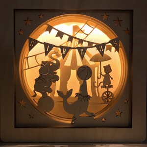 Circus Shadow Box - Circus - Circus Themed Party - Old Circus Nursery ...