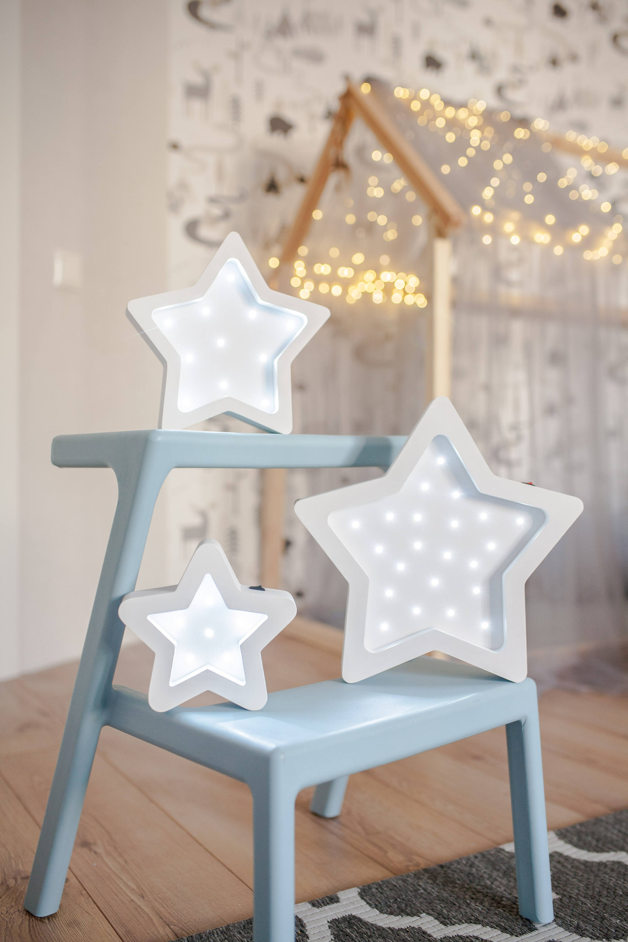 Star Light Star Lamp Night Light Kids Lamp Wooden Star - Etsy Canada