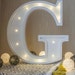 Marquee Letter G Marquee Light Night Light Sign Nursery Bedside Lamp ...