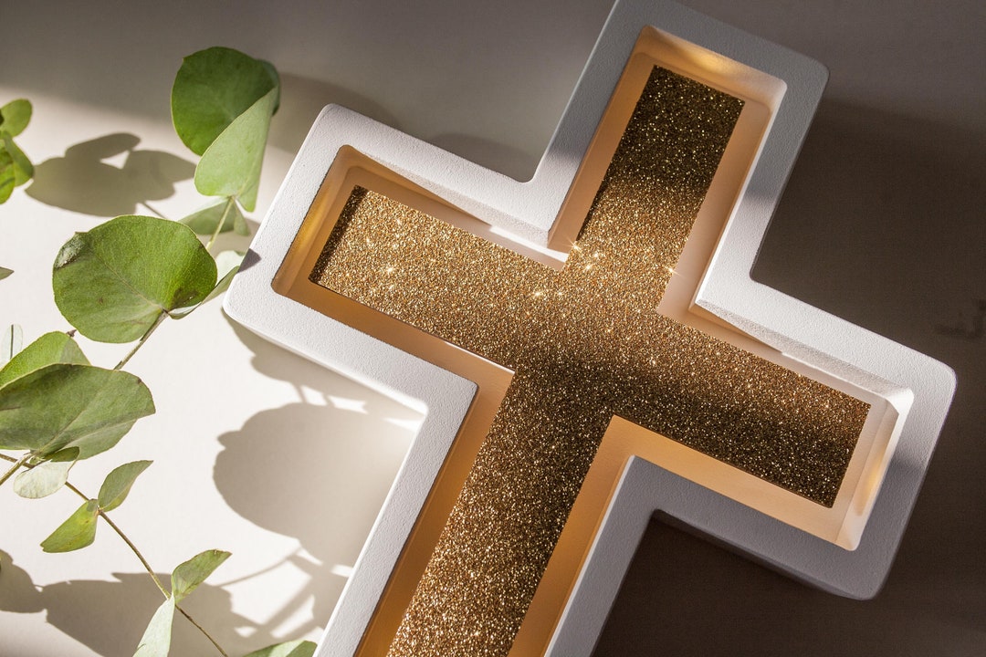 Religious Cross Baptism Gift - Christening Gift - Godchild Baptism Sign ...