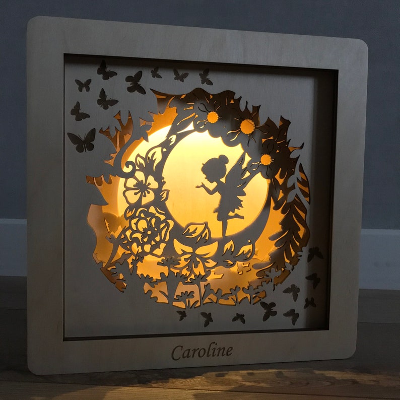 Fairy Wall Light Lamp for Girl Nursery -baby Girl Gift - Fairy Decor ...