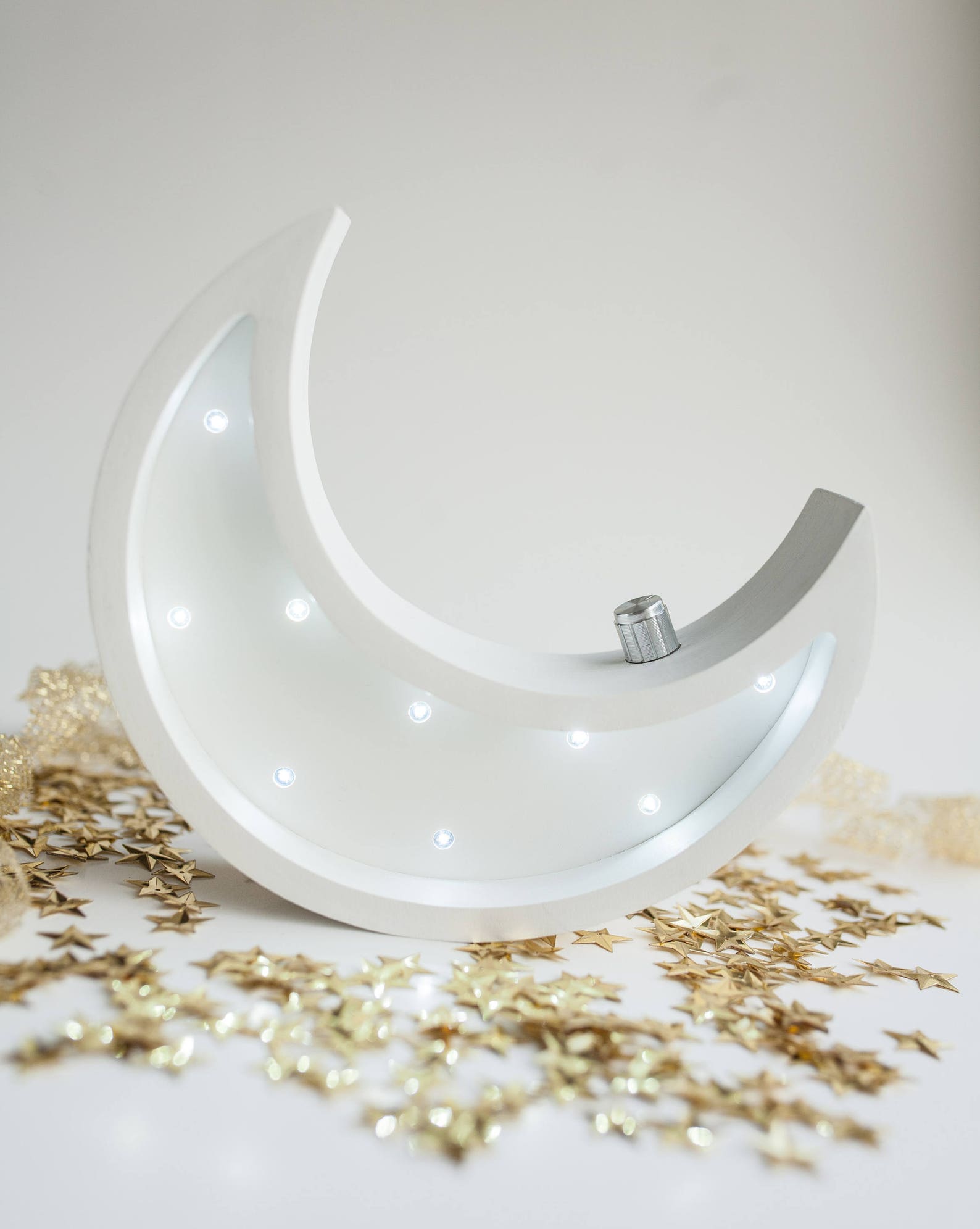 Half Moon Moon Night Light Night Light Mini Moon Lamp - Etsy