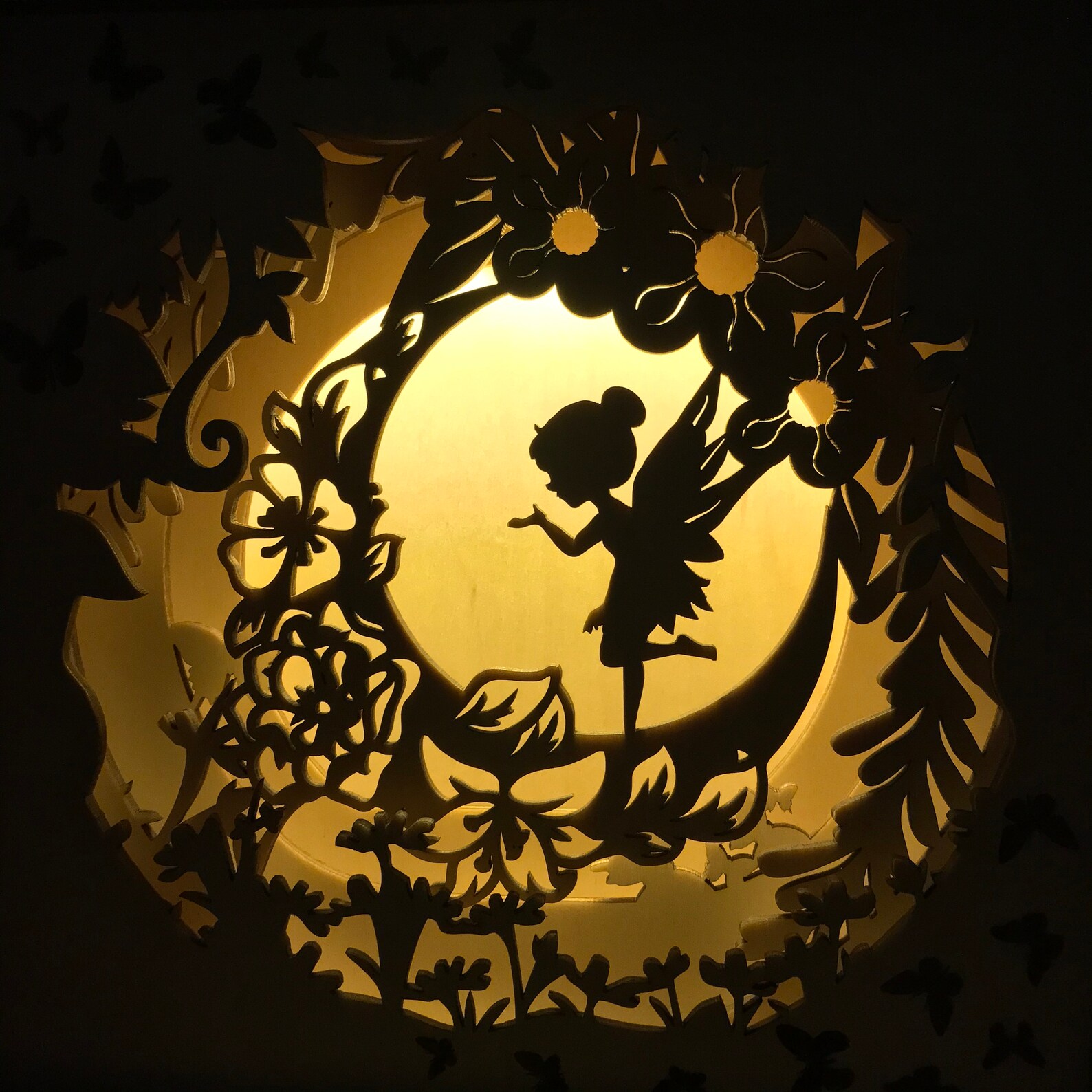 Fairy Wall Light Lamp for Girl Nursery -baby Girl Gift - Fairy Decor ...