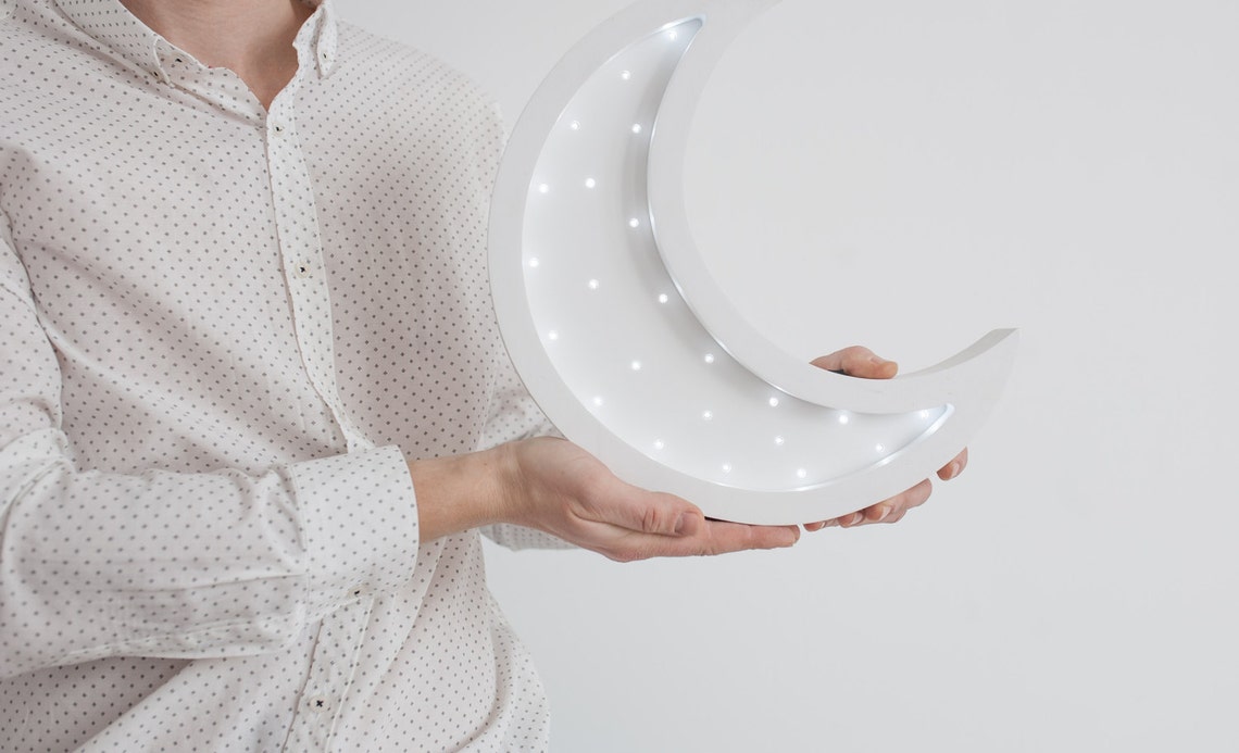 Half Moon Moon Night Light Moon Lamp Night Light for | Etsy