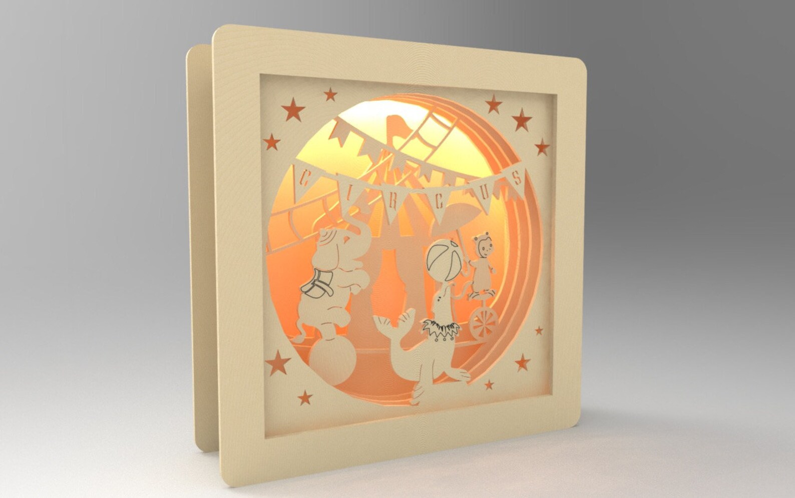 Circus Shadow Box Circus Circus Themed Party Old Circus - Etsy