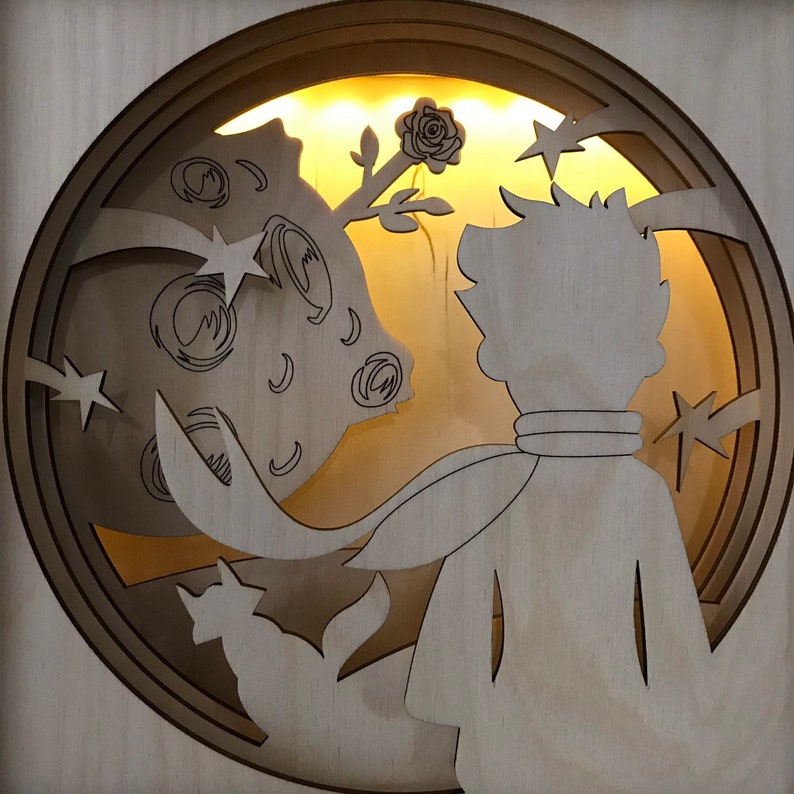 The Little Prince Little Prince Little Prince Lamp-little - Etsy