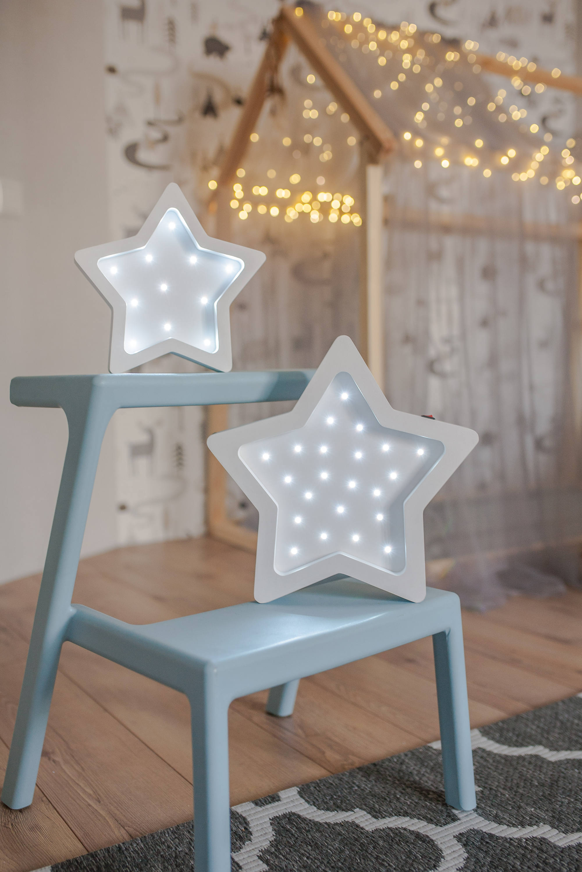 Star Light Star Lamp Night Light Kids Lamp Wooden Star - Etsy Canada