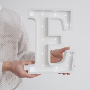 Alphabet Lights - Marquee Letter E - Letter Lights - Battery Light ...