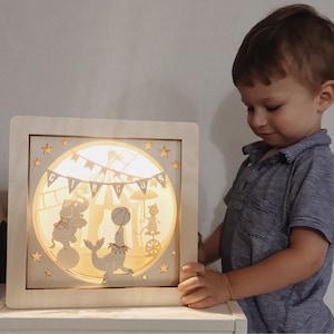 Circus Shadow Box - Circus - Circus Themed Party - Old Circus Nursery ...