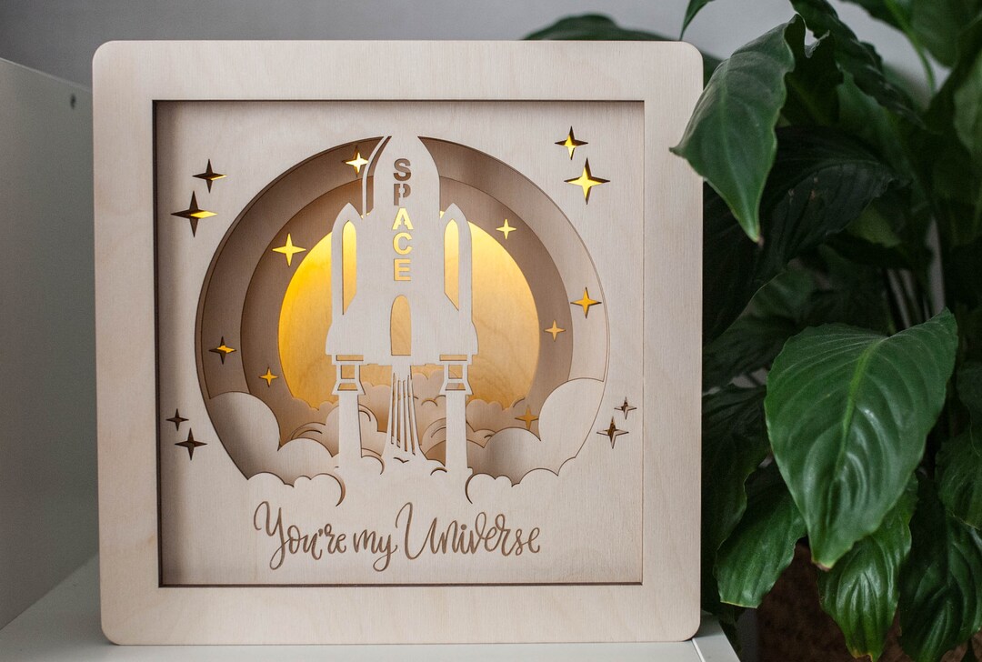 Space Lamp - Space Gift - Space Decor - Space Birthday - Space Party ...