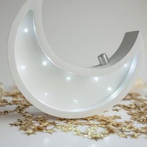 Half Moon - Moon Night Light - Night Light - Mini Moon Lamp - Moon ...