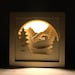 Shadow Box -shadow Box Art -shadow Box Light - Wooden Night Light ...