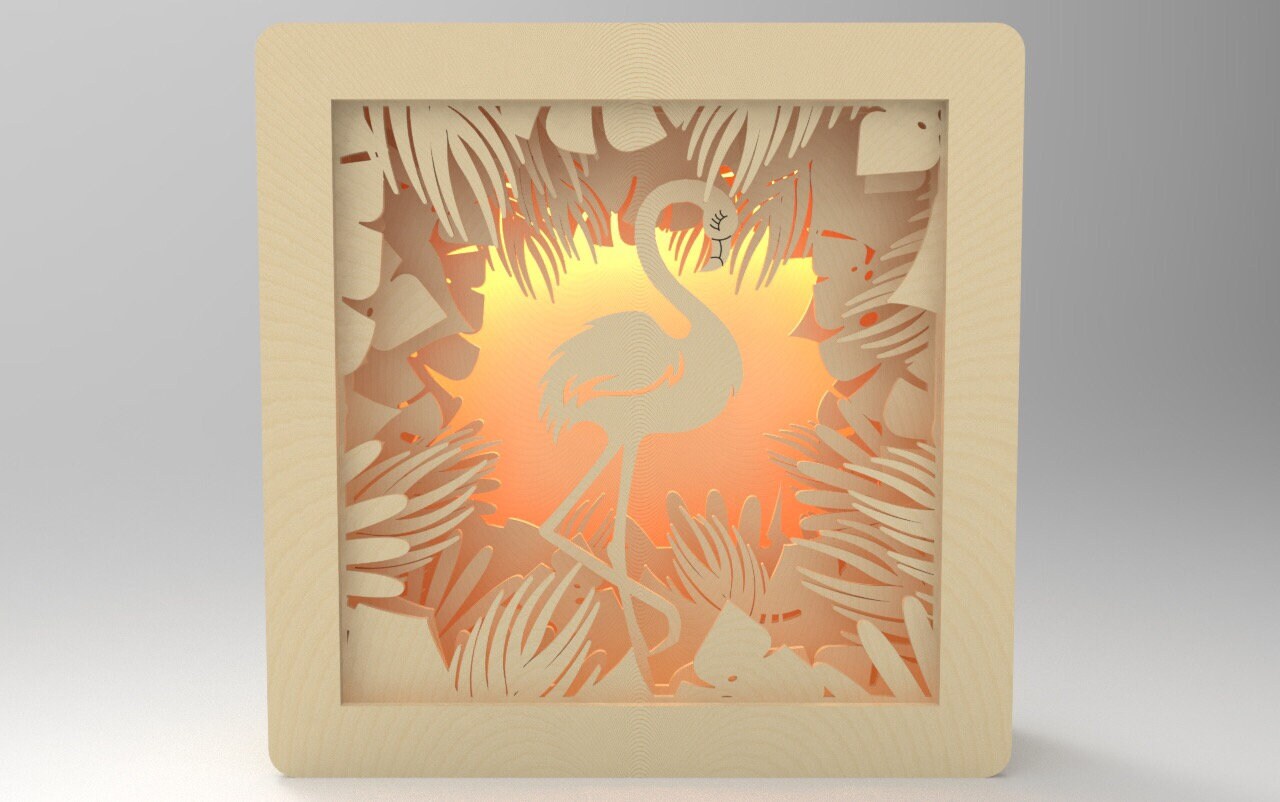 Tropical Shadow Box Tropical Decor Tropical Wall Art | Etsy