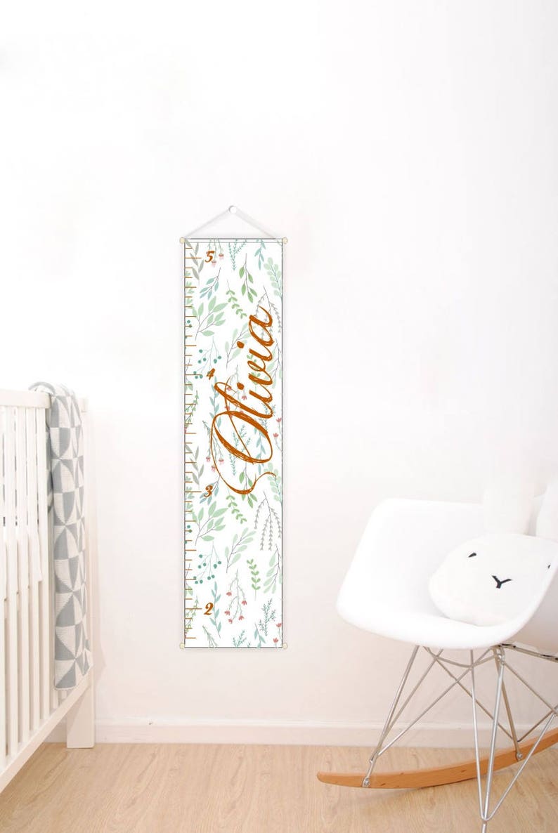 Growth chart ruler Personalized Girl's Growth Chart | Etsy